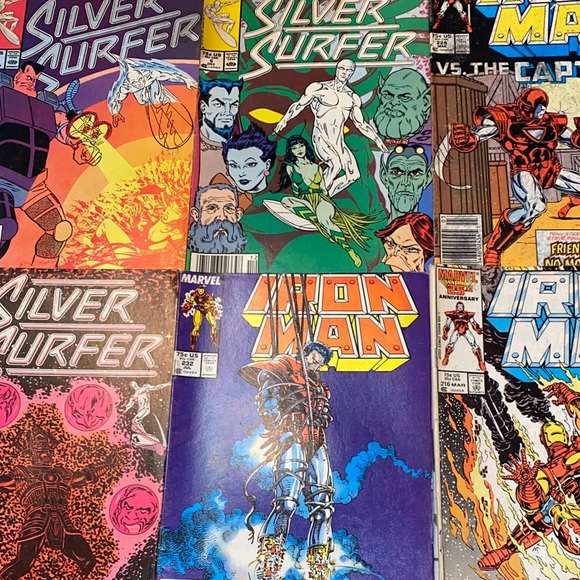 Marvel | Other | Marvel Silver Surfer And Iron Man Comic Set | Poshmark